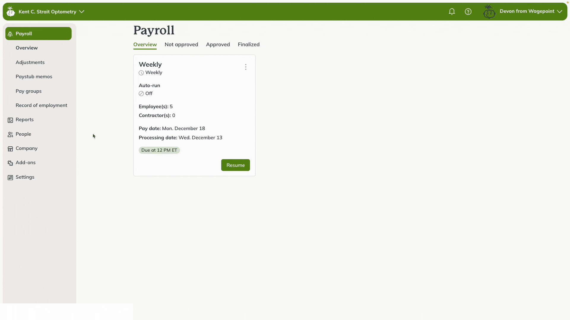 Beginner's guide to Wagepoint 2.0 – Wagepoint 2.0 Knowledge Base