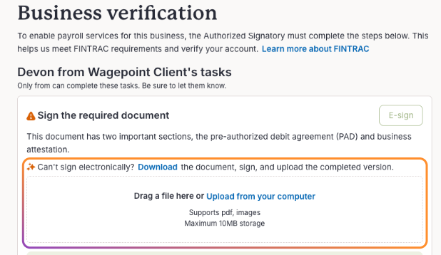Onboard a new client (FINTRAC-compliant) – Wagepoint 2.0 Knowledge Base